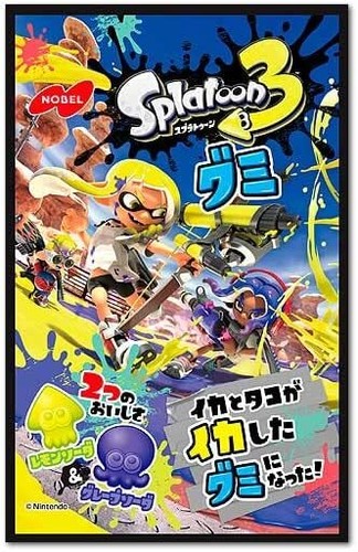 Nobel, Splatoon Gummy, Squid-shaped, Lemon soda & Grape soda Flavor ...