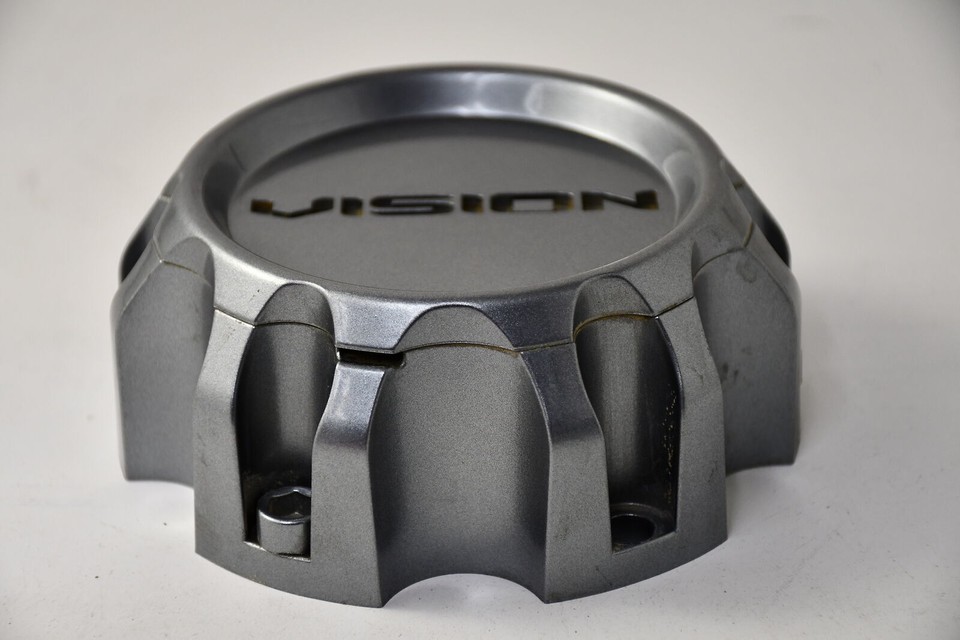 Set 4 Vision 353 Turbine 6 Lug Wheel Center Cap C353GM-6V Gunmetal Fit ...