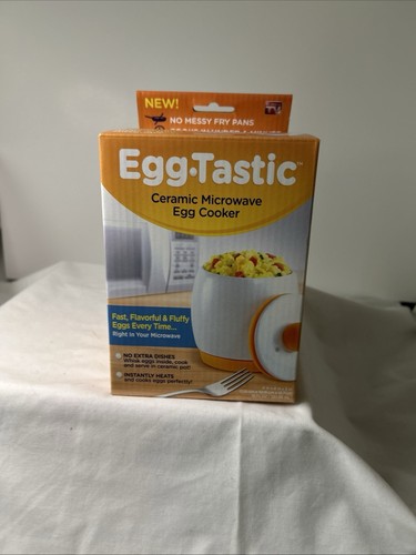 Egg-Tastic Ceramic Microwave Egg Cooker and Poacher for Fast Fluffy ...
