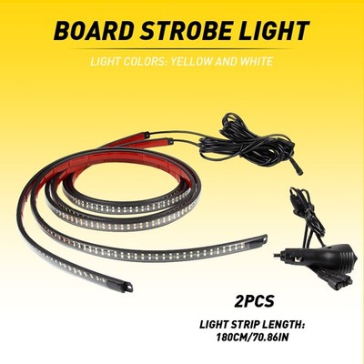 2X 70" Strobe Strip Light Emergency Strobe LED Light Warning Strip ...