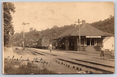 Railroad Depot Delaplane Virginia VA Fauquier County 1912 Real Photo ...
