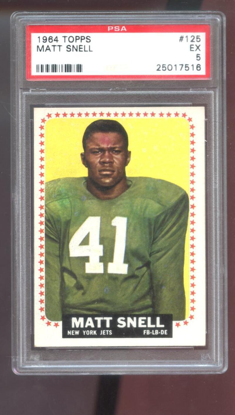 1964 Topps - Matt Snell #125 (RC) for sale online | eBay