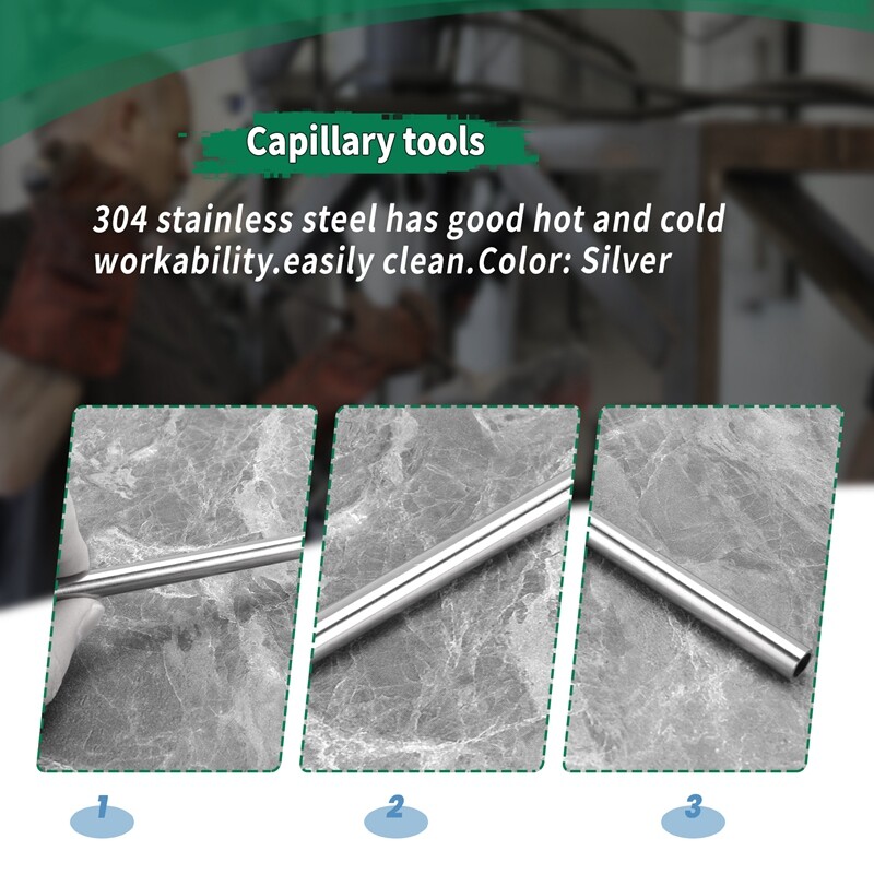 1PC 304 Stainless Steel Capillary Tube Tool OD 8mm x 6mm ID, Length ...