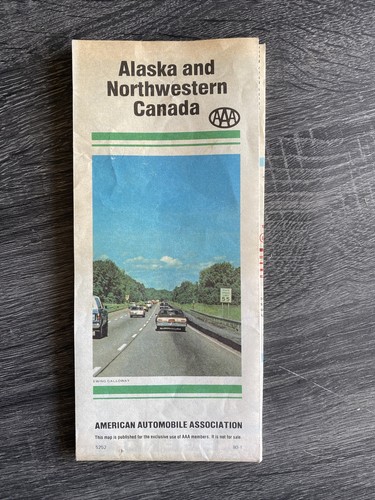 1980 AAA Alaska And Northwestern Canada Road Map | eBay