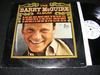 Early BARRY McGUIRE LP The Barry McGuire Album on Mira WHITE LABEL ...