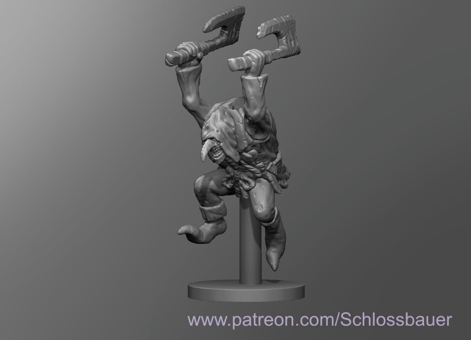 Flea Man Monster Manual NPC 28mm Scale DND D&D Tabletop Miniature SB | eBay