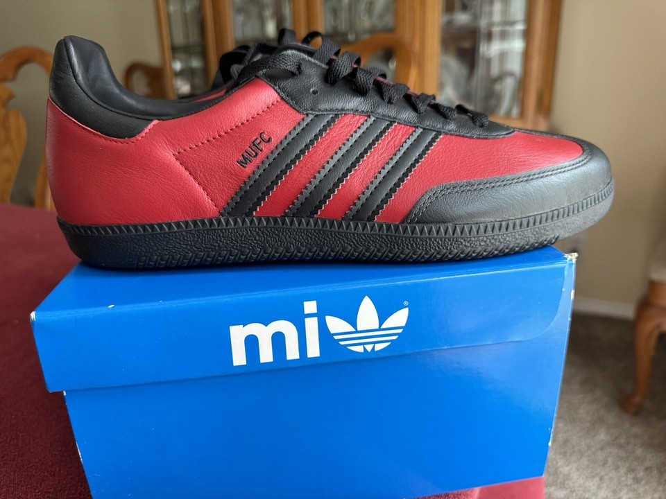Manchester United Adidas Mi Custom Sambas US Size 9.5 | eBay