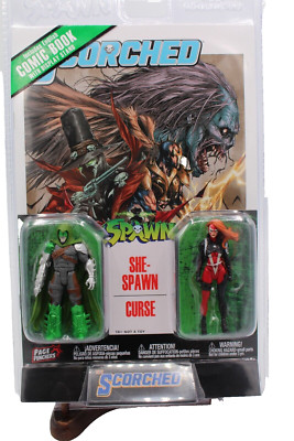 New Factory Sealed Spawn Scorched Freak & Mandarin Spawn Action Figures ...