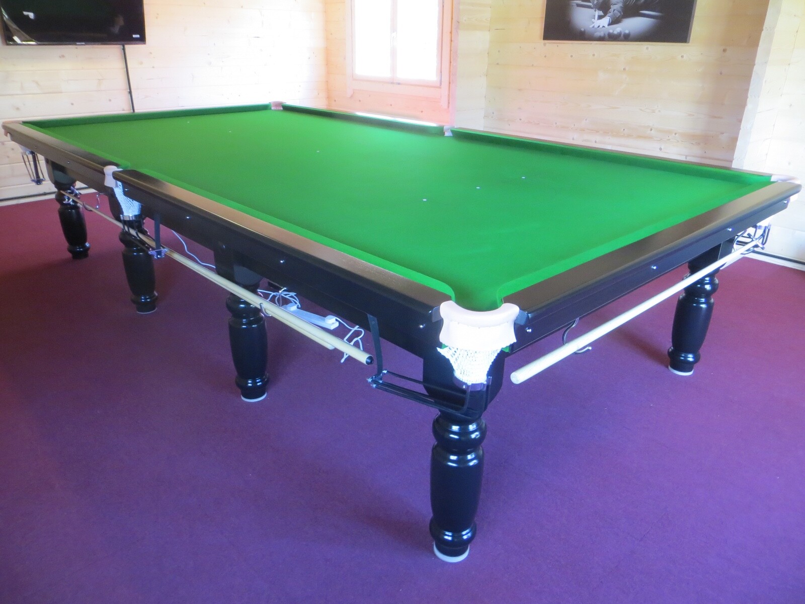 Riley Full Size Black Snooker Table Free Professional Delivery ...