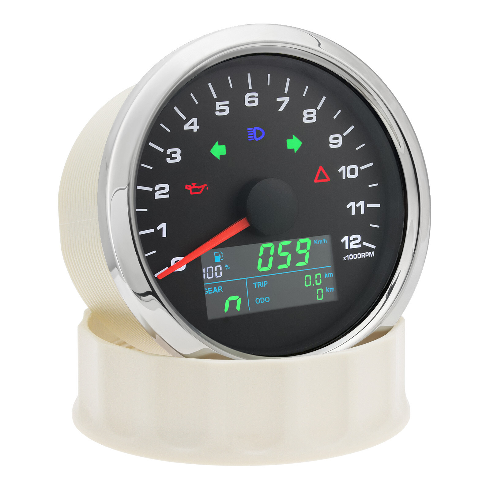 85mm 3 In 1 Multifunction Gauge GPS Speedometer Tachometer with Fuel ...