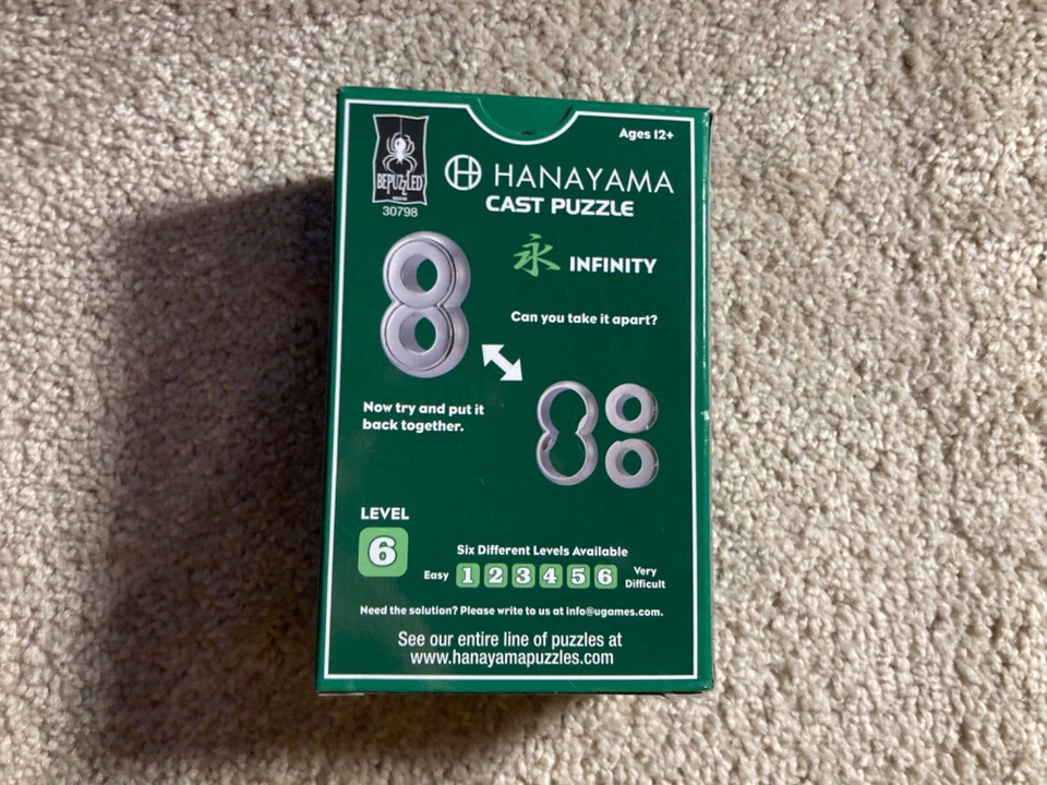 Hanayama Infinity Cast Metal Puzzle [Level 6] | eBay