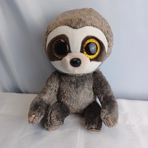 TY Silk Beanie Boo Dangler Sloth Brown Glitter Eyes & Paws Plush ...