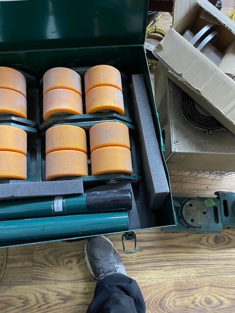 Hillman Bull Dolly Rollers set soft top skates 24,000 lb capacity | eBay