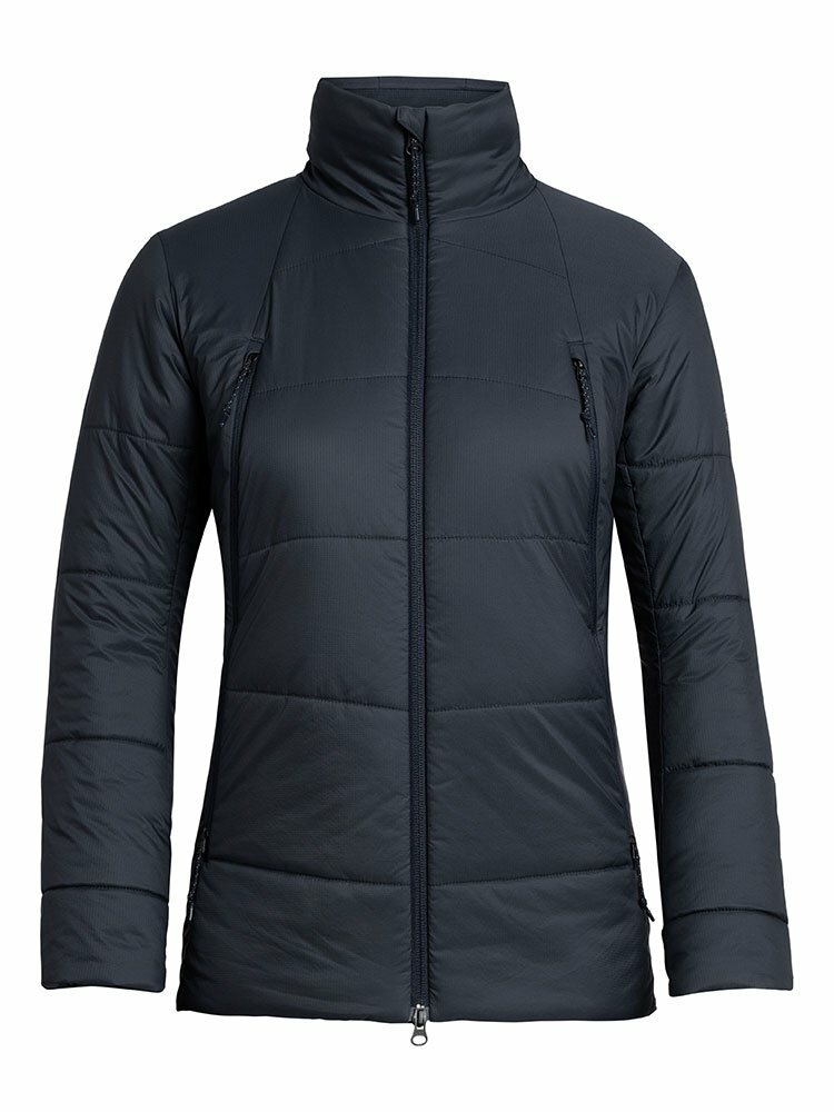 Icebreaker Women Merinoloft Hyperia Zoned Jacket (S) Midnight Navy ...
