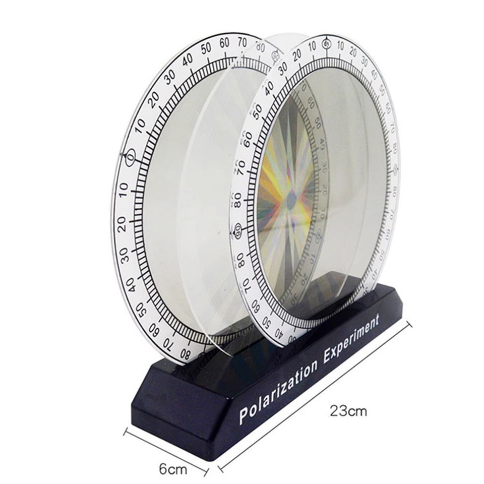 Light Polarization Teaching Aid with Interference Plate and Polarizers ...