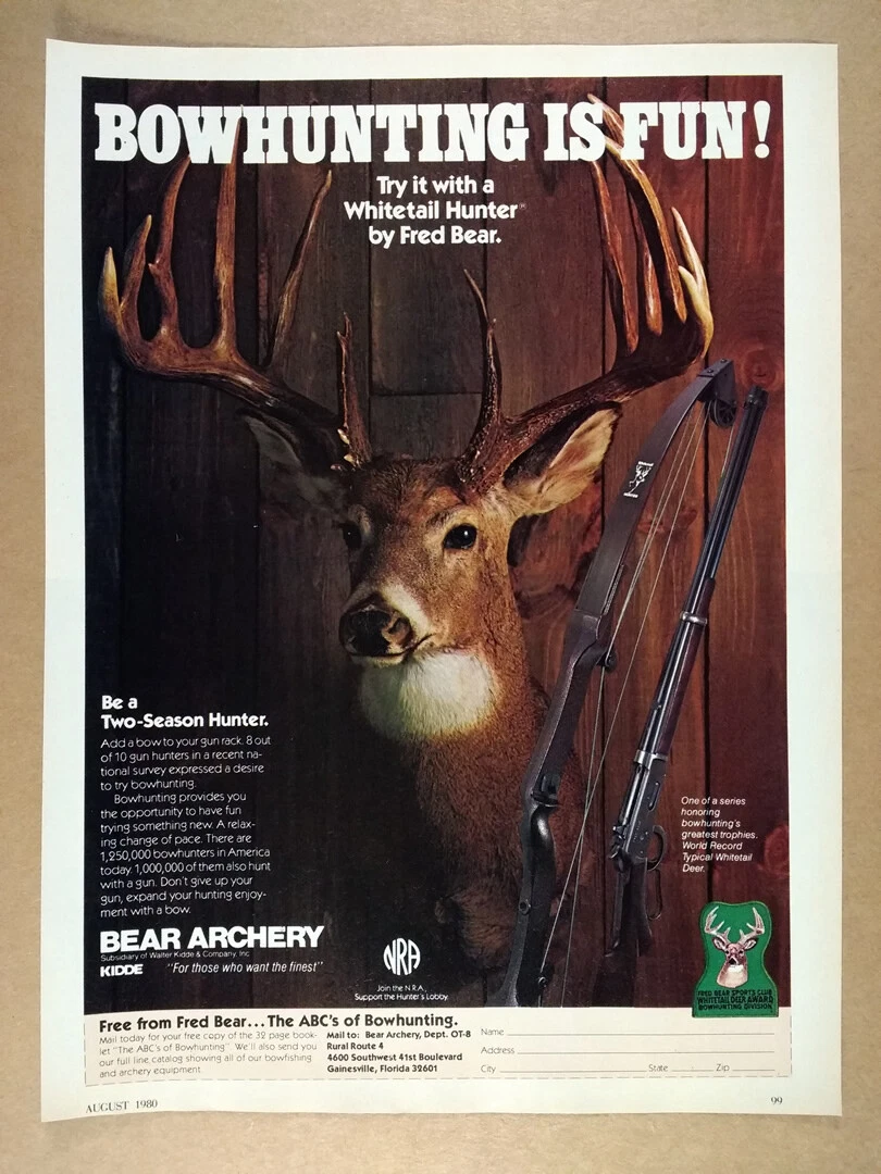 Vintage Bear Whitetail Hunter Bow