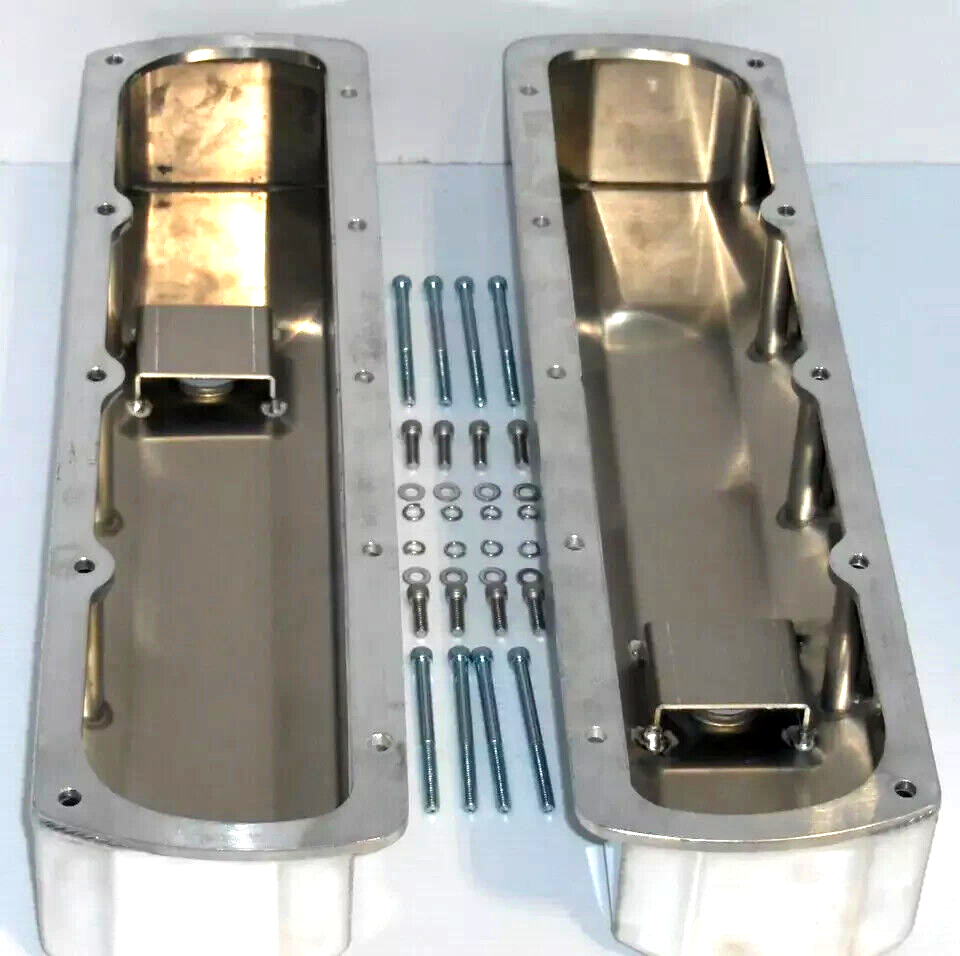 Oldsmobile V8 350 403 425 455 Fabricated Aluminum Valve Cover Set ...