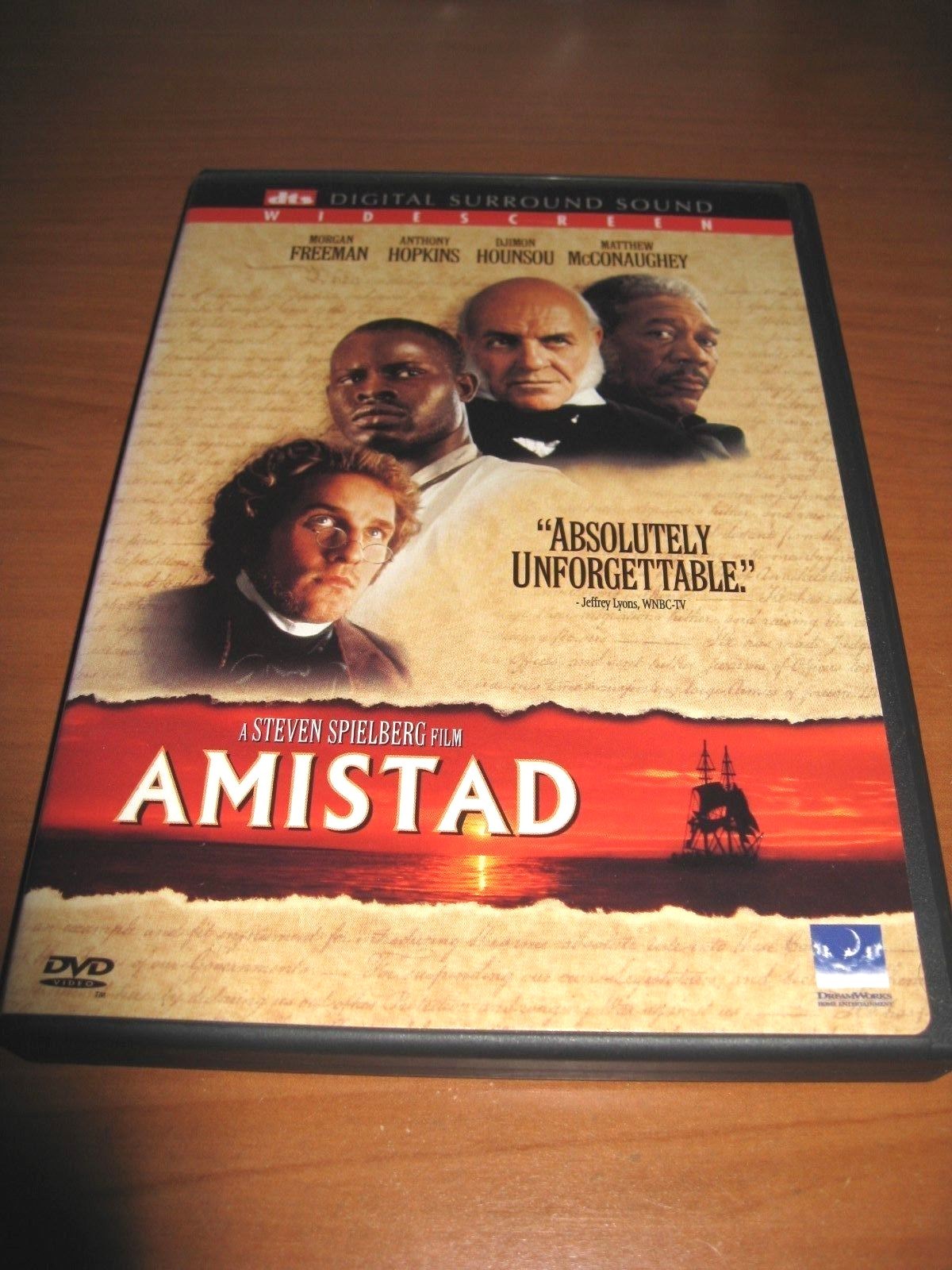 Amistad 1997 Morgan Freeman DVD (DTS) DreamWorks 1999 667068466928| eBay