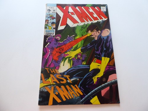 X-MEN #59 AUGUST 1969 VINTAGE CLASSIC COMIC BRILLIANT COLORS FINE- | eBay