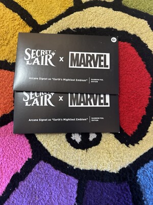 New Magic The Gathering Secret Lair x Arcane Signet Promo Rainbow Foil ...