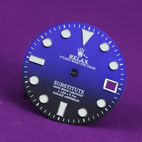 Relax Dial , Gradient blue for NH35 movement bgw9 c3 lume | eBay