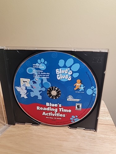 Blue's Clues Reading Time Activities from PC Win/Mac CD-ROM Tested Disc ...
