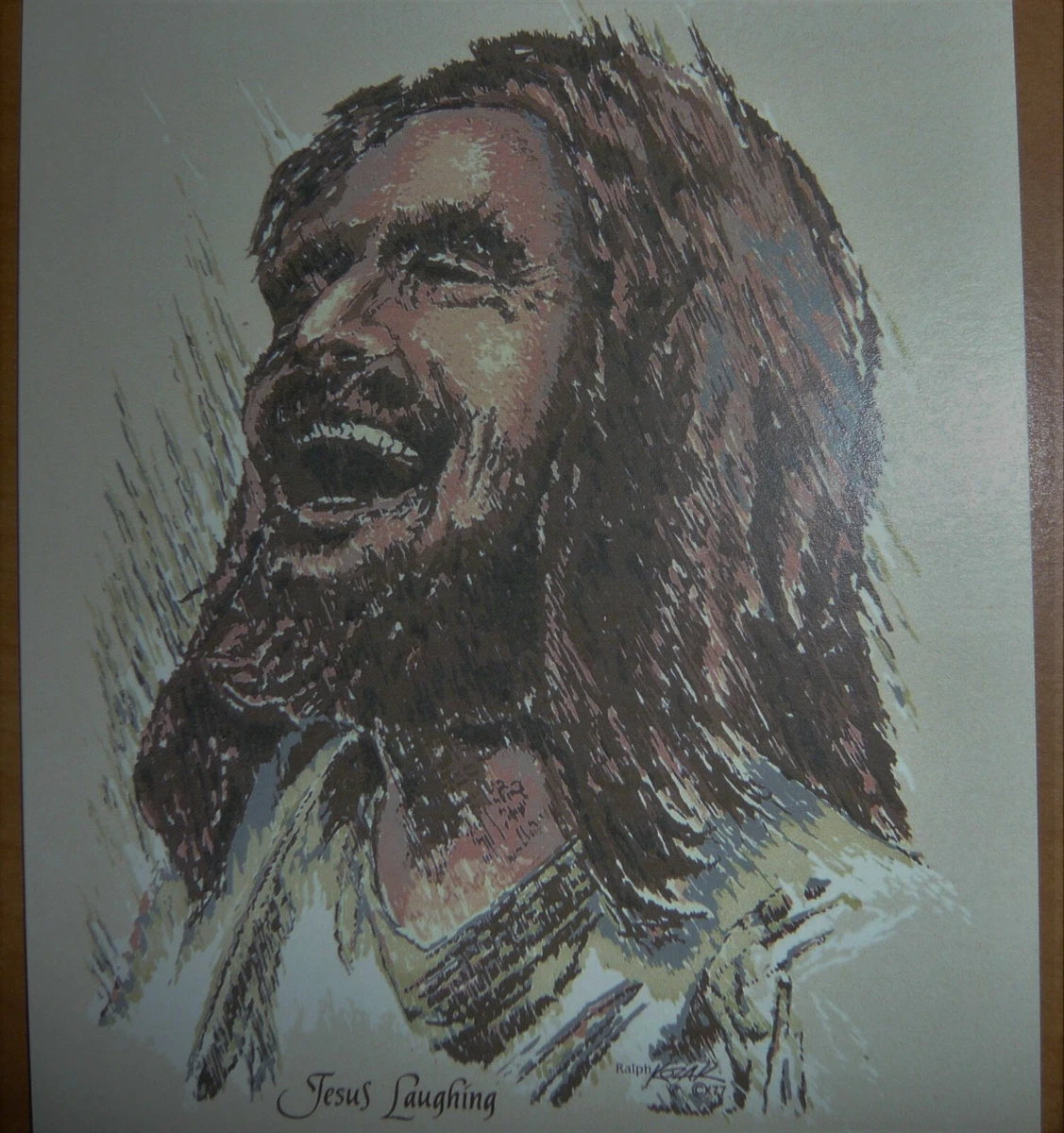Laughing Jesus Painting