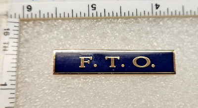 Sheriff Department Field Training Officer F.T.O. Blue Citation Bar ...