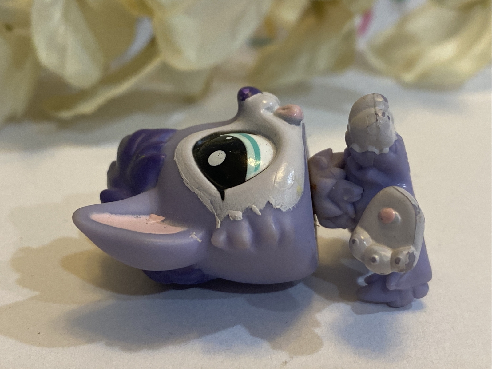 Authentic Littlest Pet Shop Lps 1810 Purple Lavender Baby Husky Puppy ...