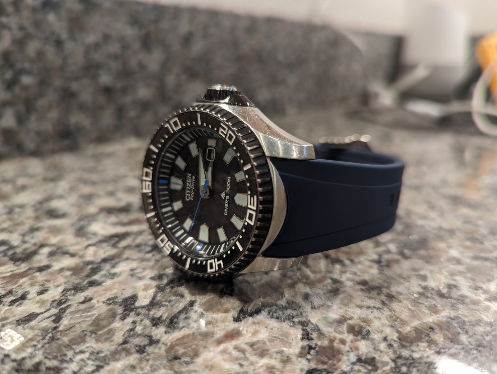 23MM NAVY BLUE ECO-DRIVE FOR CITIZEN B741-s066450 E168-S070830 E168 ...