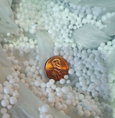 HUGE bag of Styrofoam Foam Balls Polystyrene Beads 2-5mm White about 2 ...