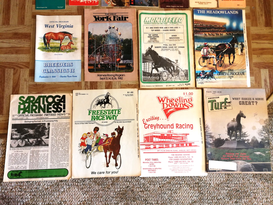 Lot 21 Horse Racing Programs Belmont Stakes Churchill Downs Saratoga ...