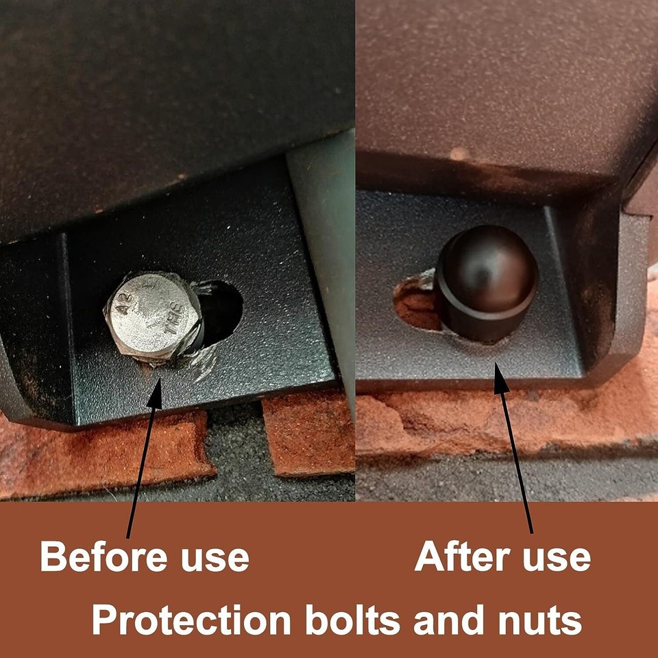 145pcs Plastic Nut and Bolt Protection Dome Cover Hex Nut Protective ...