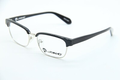 NEW BLKND DB-1011 COL:02 BLACK SILVER EYEGLASSES AUTHENTIC FRAMES RX 53 ...