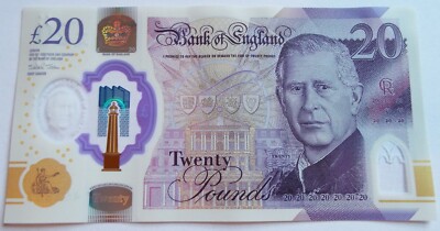2024 £20 king Charles III JMW Turner 20 Pound Note Bank of England ...