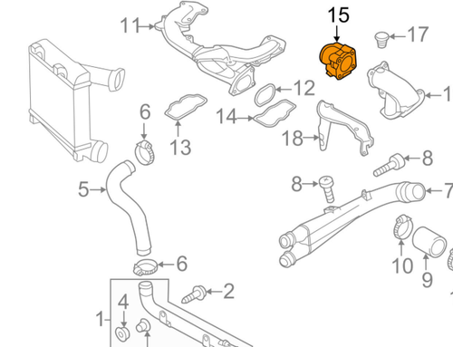 NEW AUDI A4 B8 ENGINE THROTTLE VALVE 4E0145950J ORIGINAL 4E0-145-950-J ...
