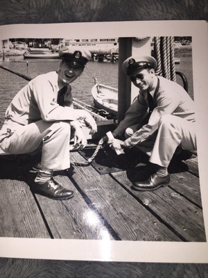 US Navy Enlisted Buddies 1950’s. On The Docks #840 Kodak Paper | eBay