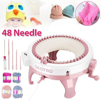 Knitting Machine 48 Needles Crochet Machine with Row Counter for Adults ...