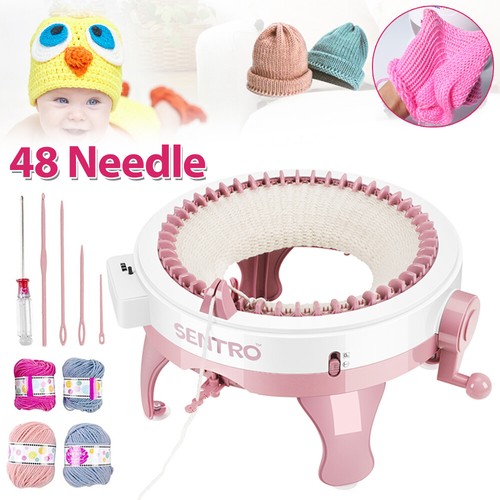 Knitting Machine 48 Needles Crochet Machine with Row Counter for Adults ...