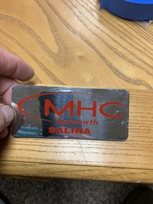 VINTAGE MHC KENWORTH TRUCK DEALERSHIP EMBLEM TAG BADGE RARE KANSAS CITY ...