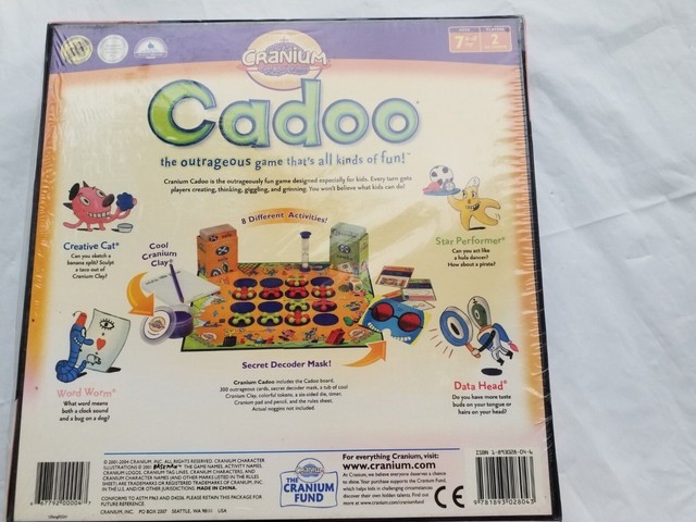 Cranium Cadoo 2004 Kid's Board Game (28043) for sale online | eBay