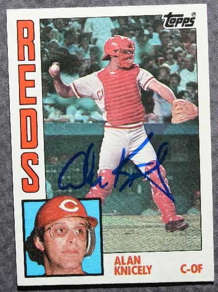 Cincinnati Reds star Alan Knicely signed / autographed 1984 Topps ...