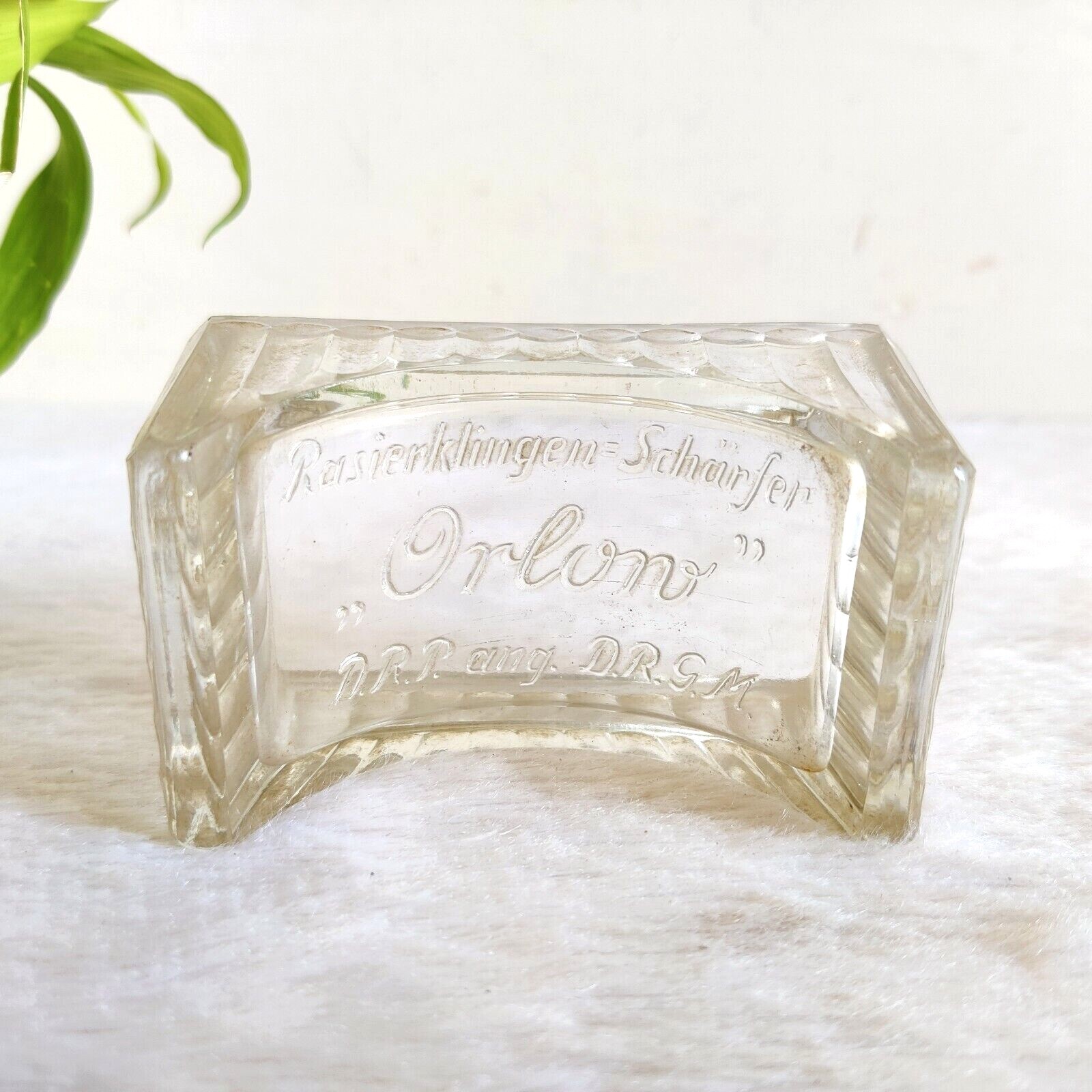 Vintage Drgm Orlon Hone Glass For Razor Germany Rare Shaving ...