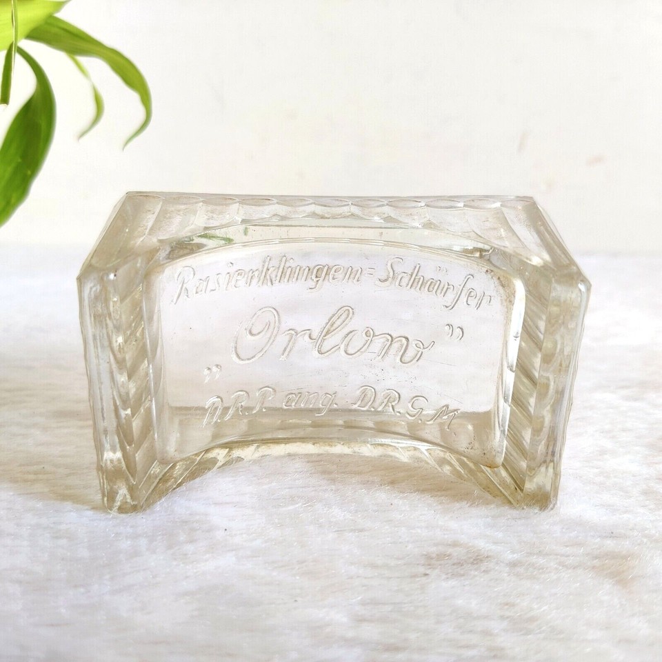 Vintage Drgm Orlon Hone Glass For Razor Germany Rare Shaving ...