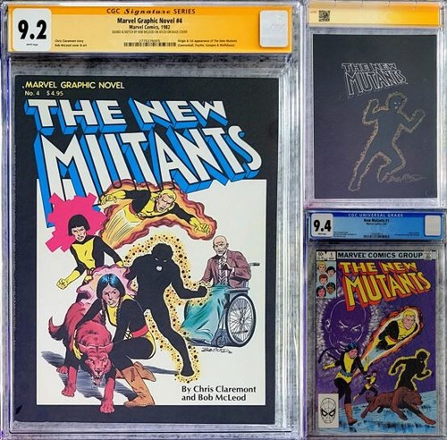 CGC 9.2 Marvel Graphic Novel #4 1st App New Mutants Sketch by McLeod ...