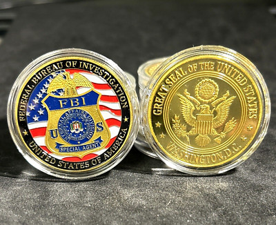 FBI Federal Bureau Of Investigation "Special Agent" USA Challenge Coin ...