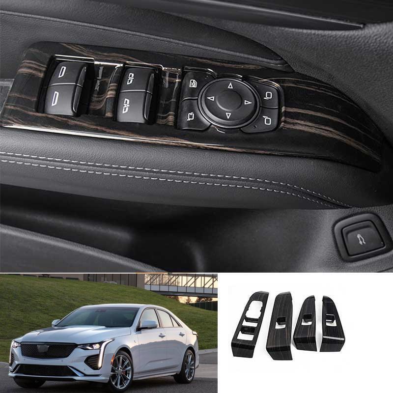 Sandal Wood Grain Window Lift Glass Control Panel For Cadillac CT4-V ...
