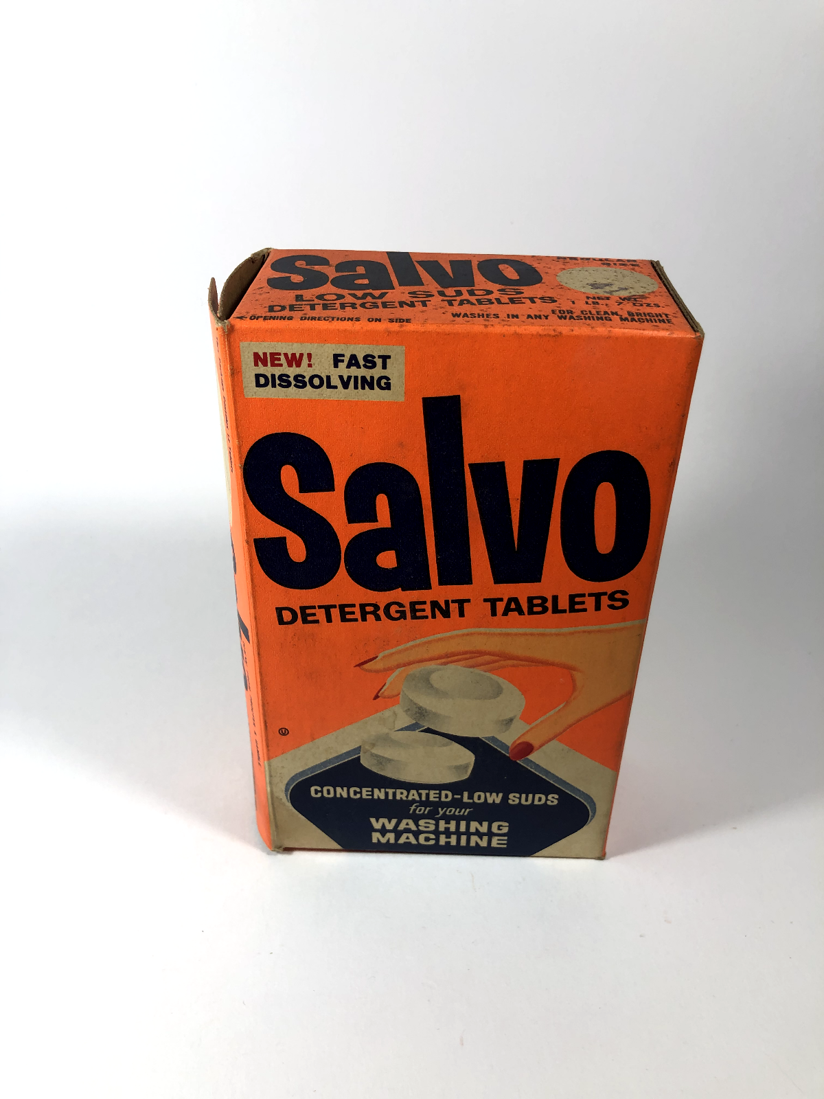 Vintage SALVO Laundry Detergent Soap Tablets- 2/3 FULL Box | eBay