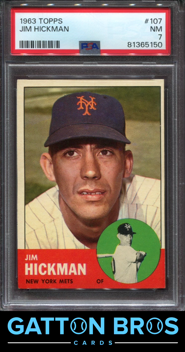 1963 Topps Jim Hickman #107 PSA 7 NM | eBay