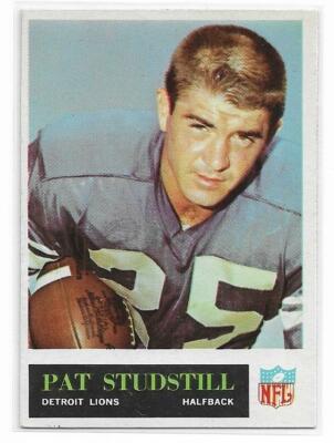 PAT STUDSTILL 1965 Philadelphia Gum Football card #67 Detroit Lions EX+ ...